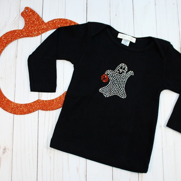 Sweet Cheeks | Shirts & Tops | Sweet Cheeks Ghost Swarovski Crystal Ls ...